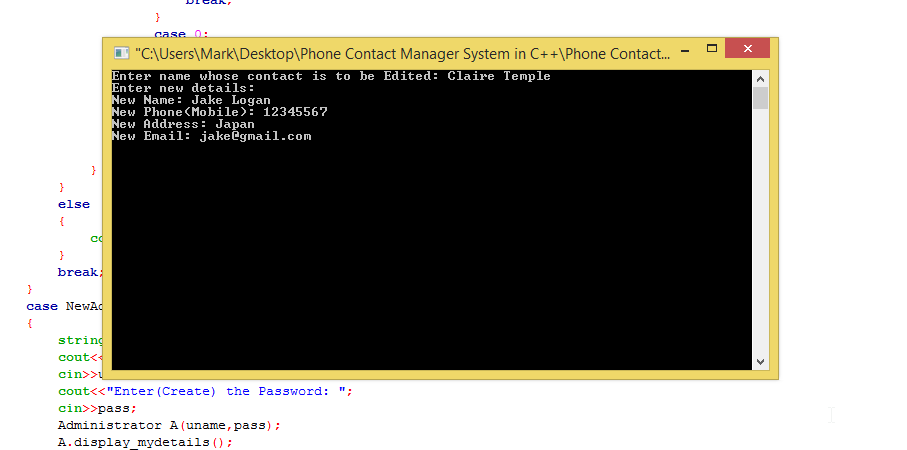 Phone Contact Manager System in C++ with Source Code | SourceCodester